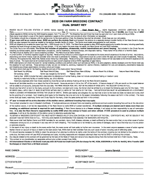 Fillable Online Dual Smart Rey - Brazos Valley Stallion Station, LP Fax ...