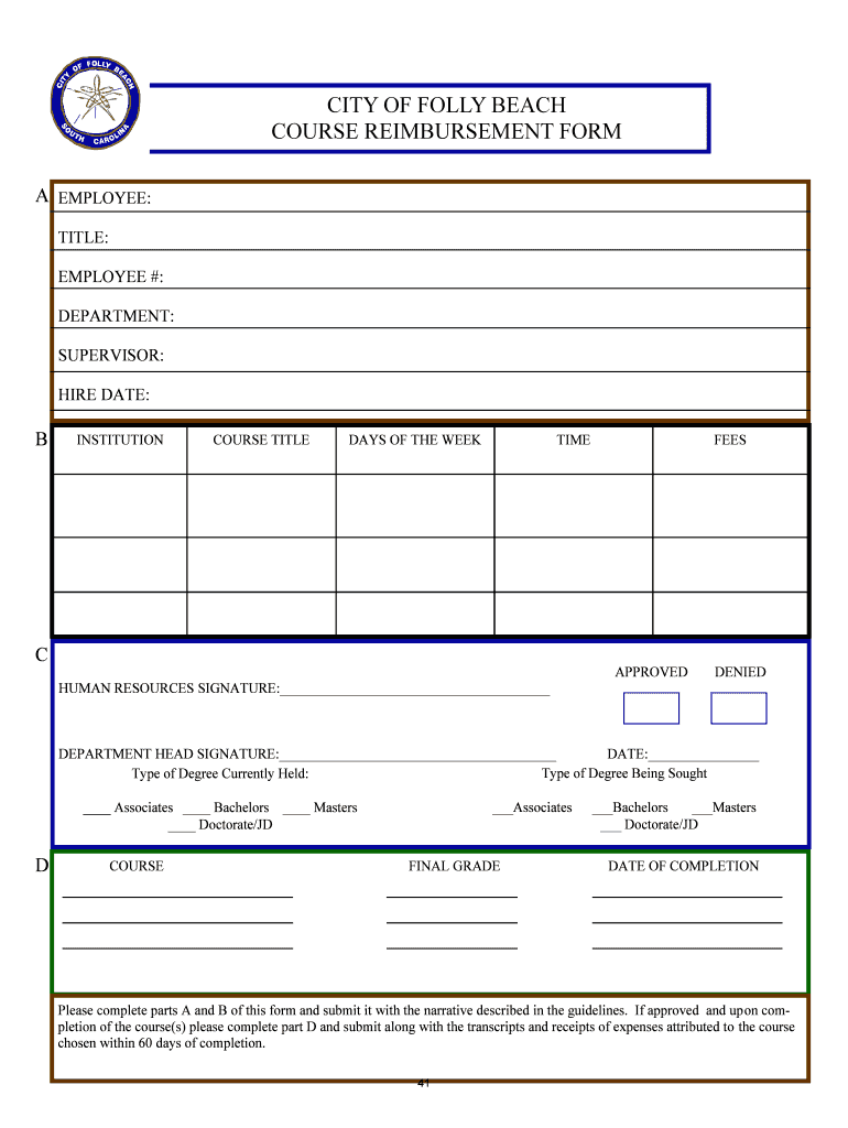 Fillable Online Meet the Mayor - City of Folly BeachCity of Folly Beach ...