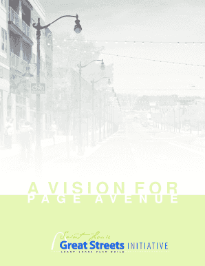 Fillable Online Great Streets Initiative. Page Avenue in the City of ...