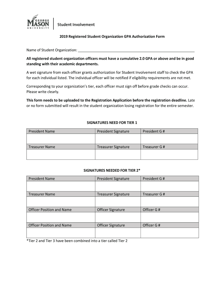 Gpa Authorization Form - Fill Online, Printable, Fillable, Blank ...
