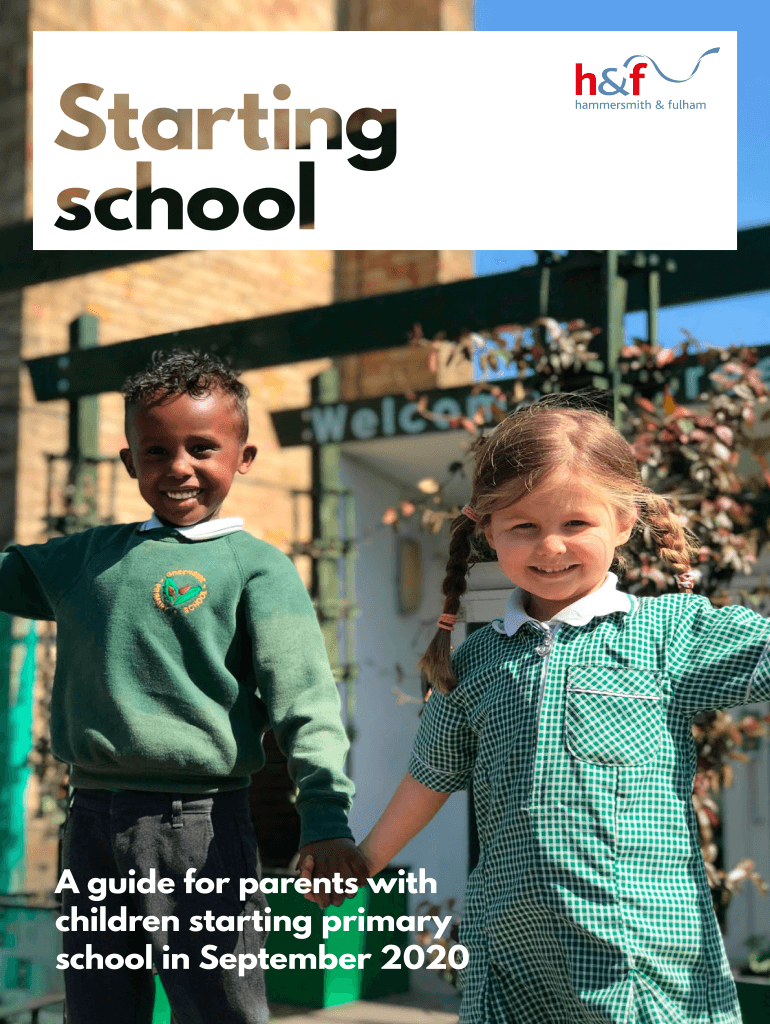 Fillable Online Starting school 2020 - A guide for parents with ...