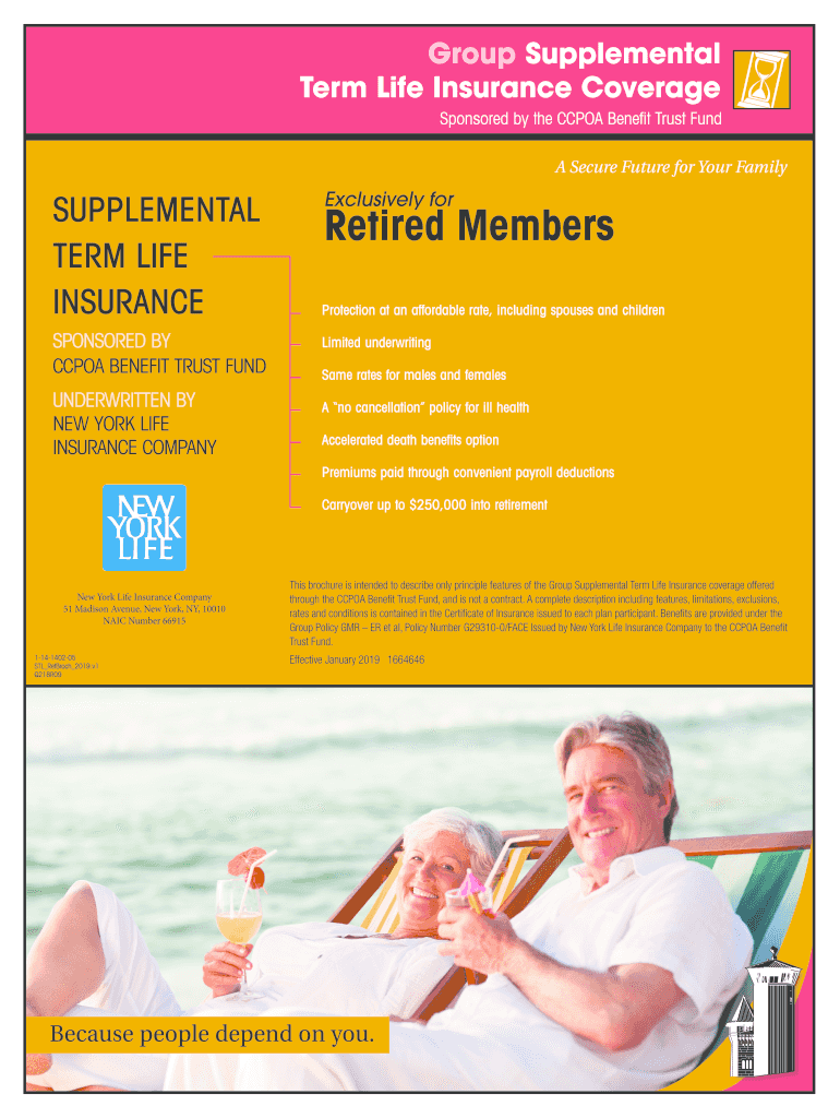 Fillable Online Fillable Online Retired Members - CCPOA Benefit Trust ...