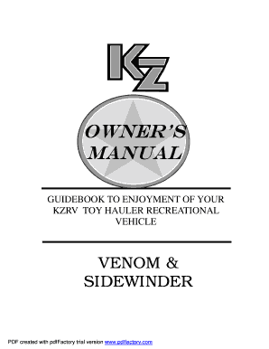 Kz Rv Wiring Diagram Pdf - Fill Online, Printable, Fillable, Blank ...