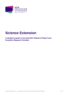 Fillable Online Science Extension Student guide Fax Email Print - pdfFiller