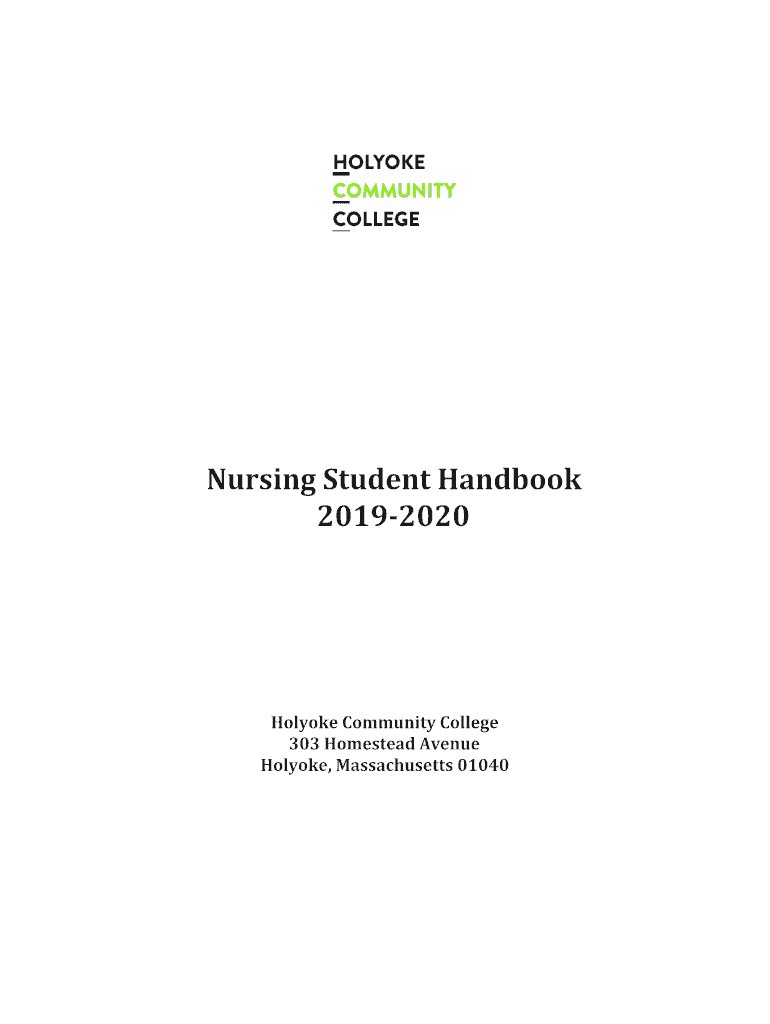 Fillable Online Nursing Student InformationHolyoke Community College ...