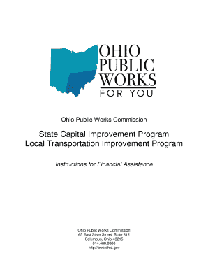Fillable Online OPWC - Overview - Ohio Public Works Commission Fax ...
