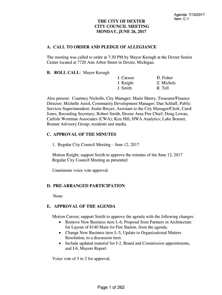 Fillable Online Director; Michelle Aniol, Community Development Manager ...