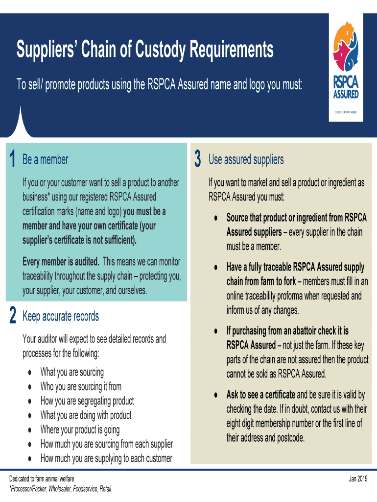 Fillable Online RSPCA Assured Obligations Leaflet Fax Email Print ...