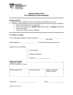 Fillable Online Sample of Authority Letter to be given in case the ...