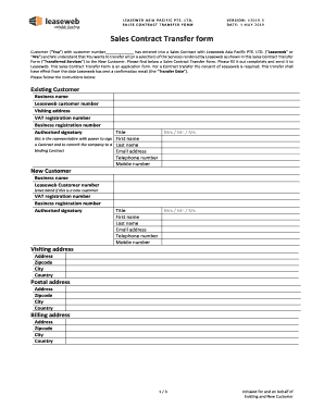 Fillable Online Contract Transfer Request Form. 1.1 Fax Email Print ...