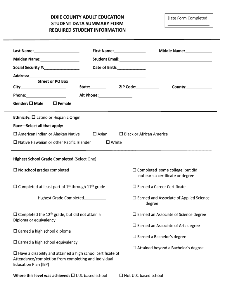 Fillable Online Fillable Online Director Oneida County Department of ...