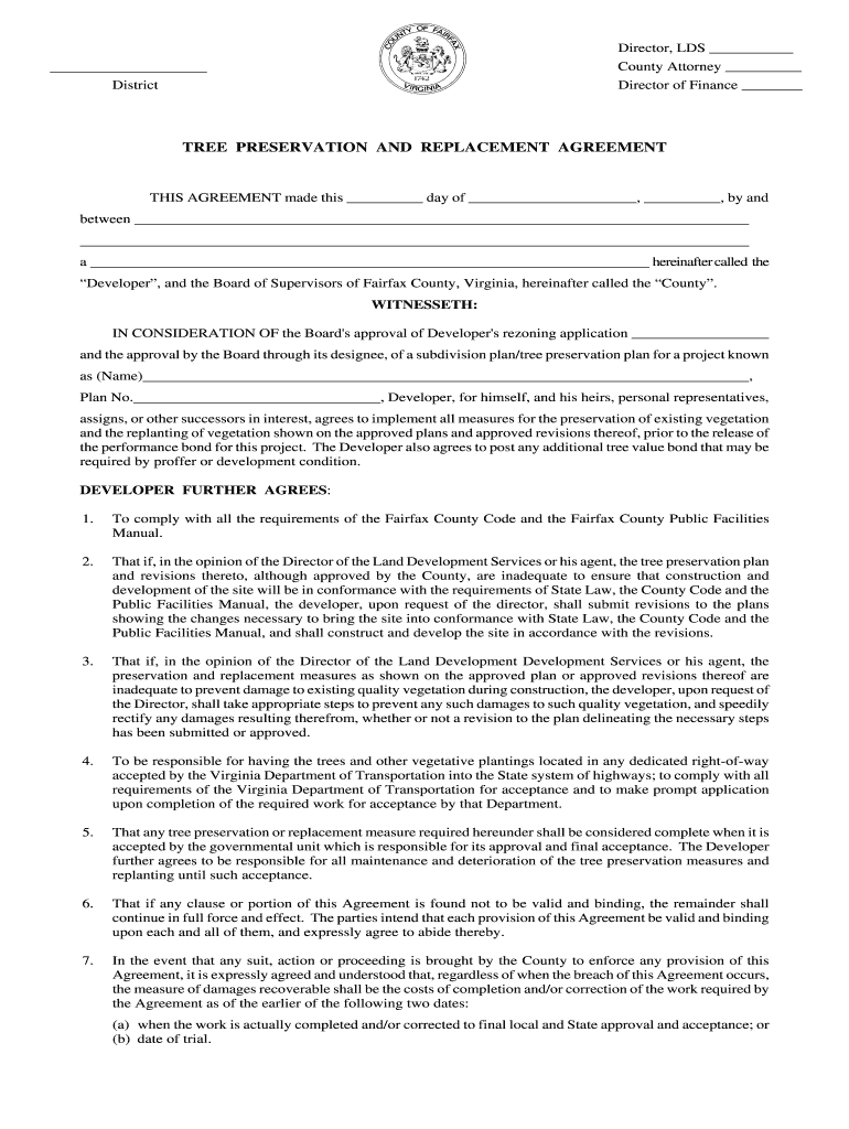 Fillable Online Notarized Tree Affidavit/ Landscape Requirements - Port ...