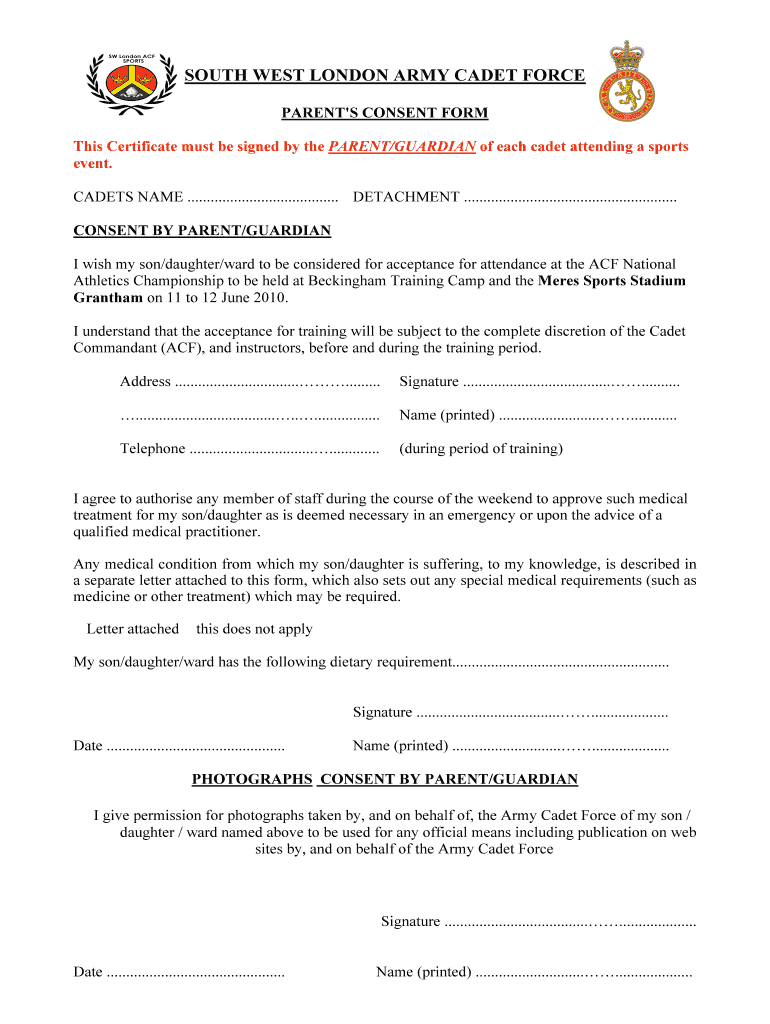Fillable Online ANNEX B. Photo and PG Consent Form Fax Email Print ...