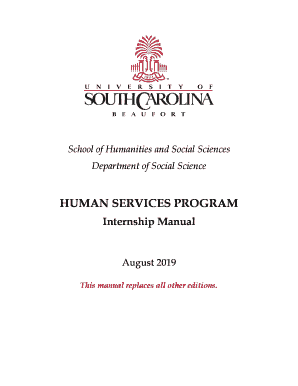 Fillable Online Human Services Internship - USCB Fax Email Print ...