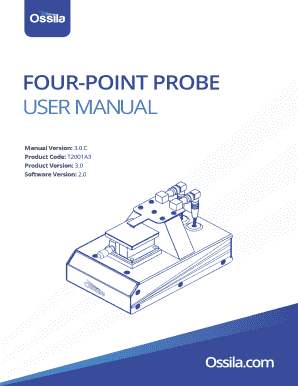 Ossila 4 Point Probe - Fill Online, Printable, Fillable, Blank | pdfFiller