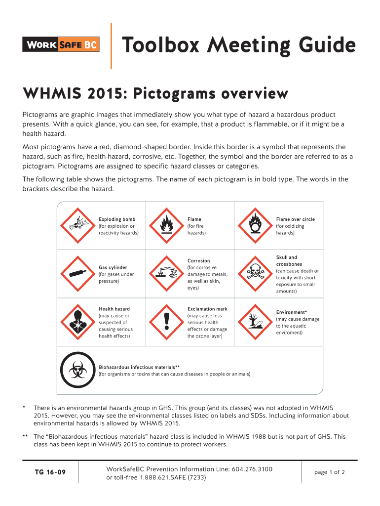 Workplace Hazardous Materials Information System (WHMIS ... - Fill and ...
