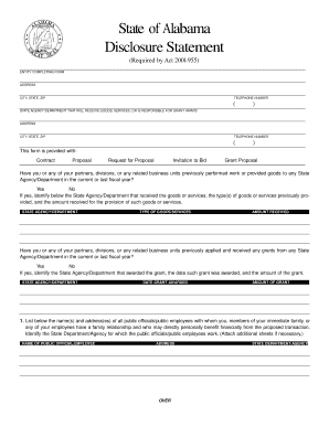 Fillable Online Vendor Disclosure Statement Information and ...