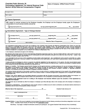 Fillable Online Annuity 457b Deferred Compensation Agreement Fax Email ...