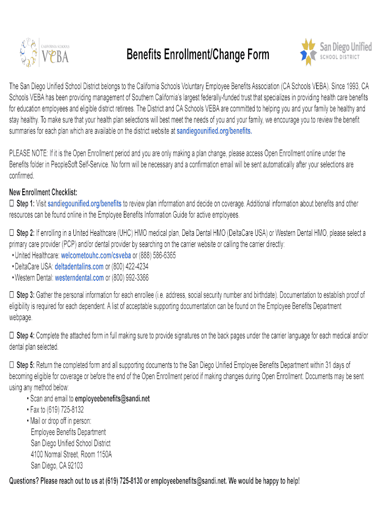 Fillable Online SDUSD enrollment form, rev2.indd Fax Email Print ...