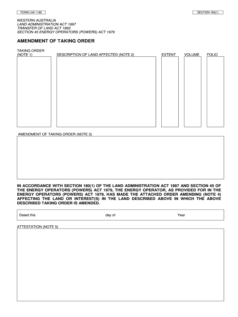 Fillable Online Forms (LAA Approved) - Department of Planning, Lands ...