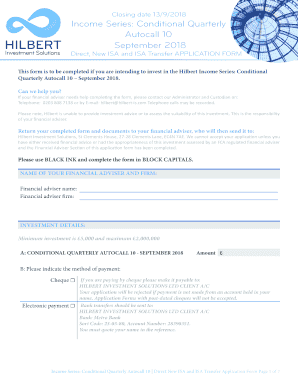Fillable Online Direct, New ISA and ISA Transfer APPLICATION FORM Fax ...