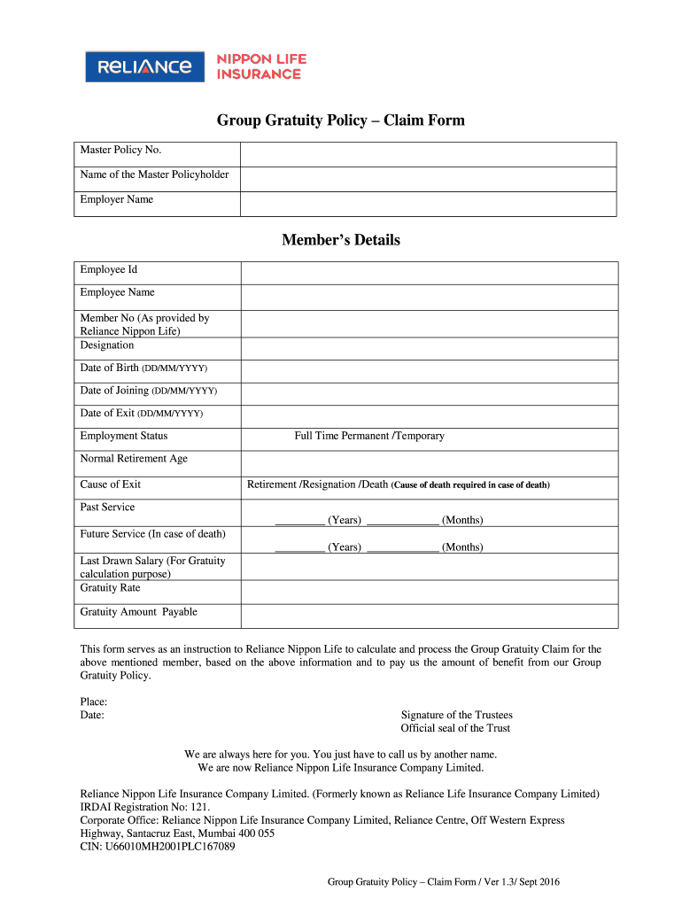Gratuity Form - Fill Online, Printable, Fillable, Blank | pdfFiller