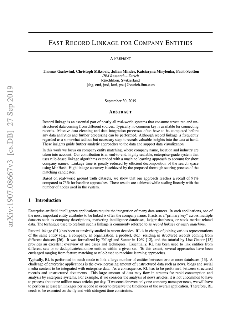Fillable Online PDF Fast Record Linkage for Company Entities Semantic ... Fax Email Print ...