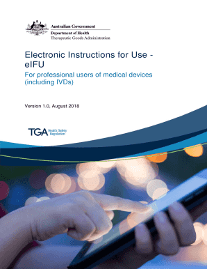 Fillable Online Electronic Instructions for Use - eIFU. medical devices ...