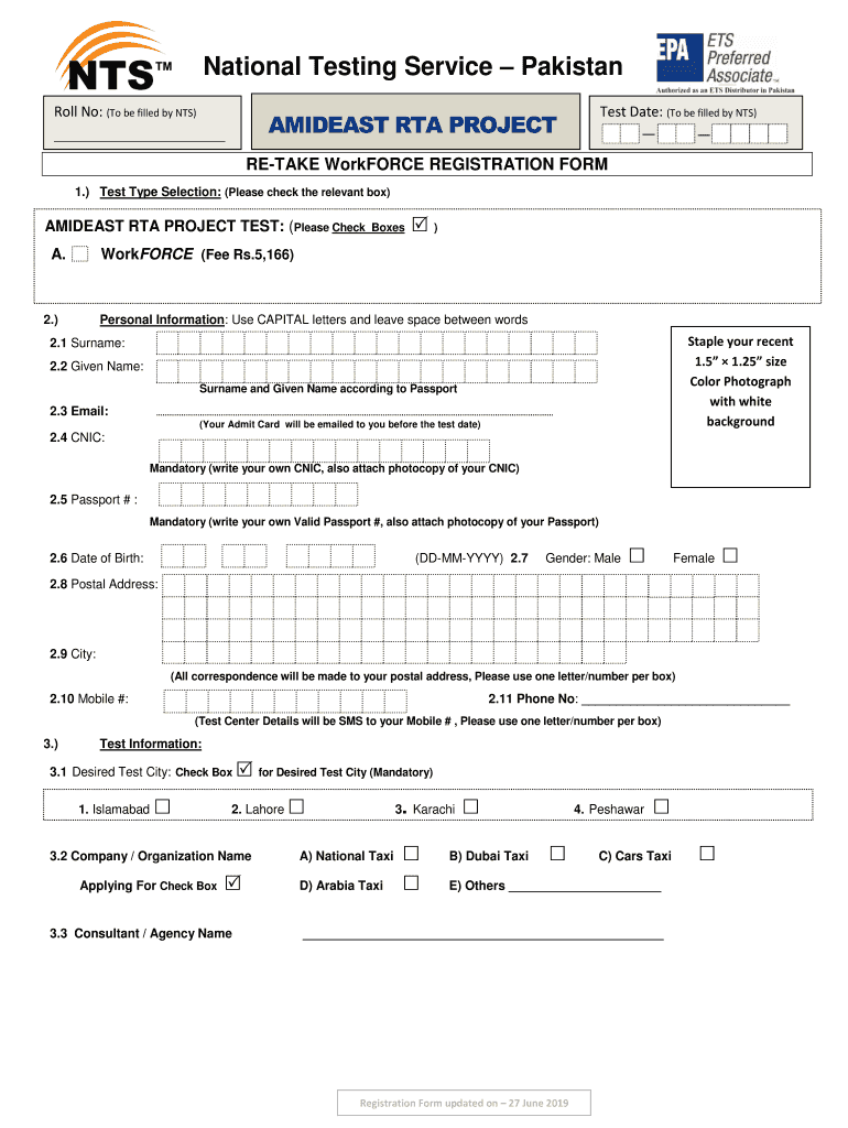 Nts Test Pattern - Fill Online, Printable, Fillable, Blank | pdfFiller
