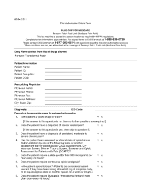 Fillable Online () Transdermal Patch Prior Authorization ... Fax Email ...