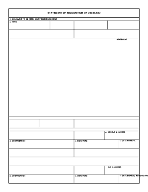 Fillable Online DD Form 565, Statement of Recognition of Deceased ...