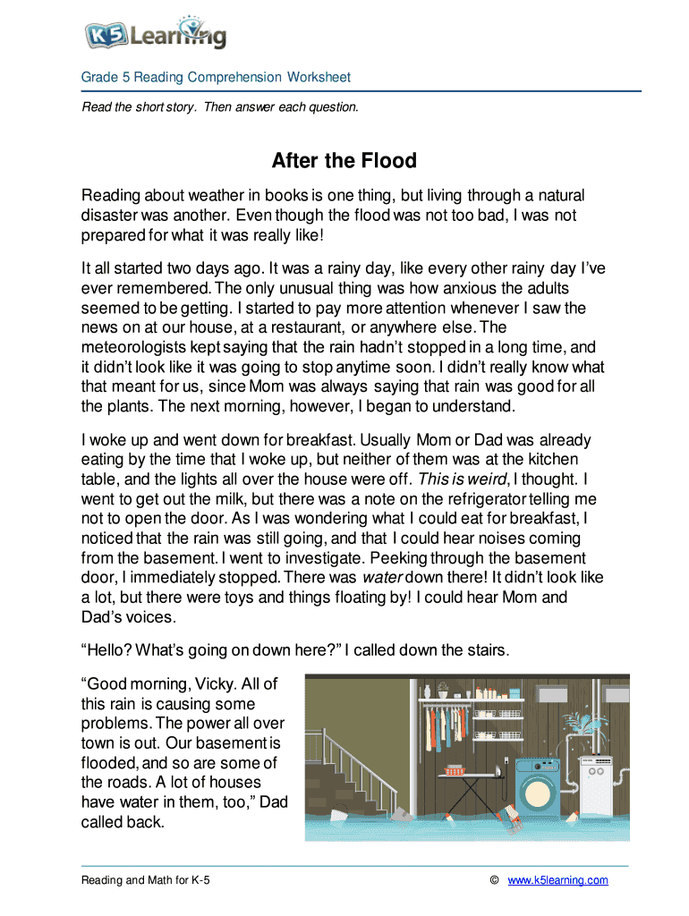 Fillable Online the flood comprehension answers Fax Email Print - pdfFiller