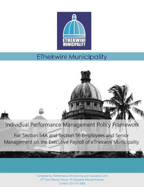 Fillable Online . EThekwini Municipality Fax Email Print - pdfFiller