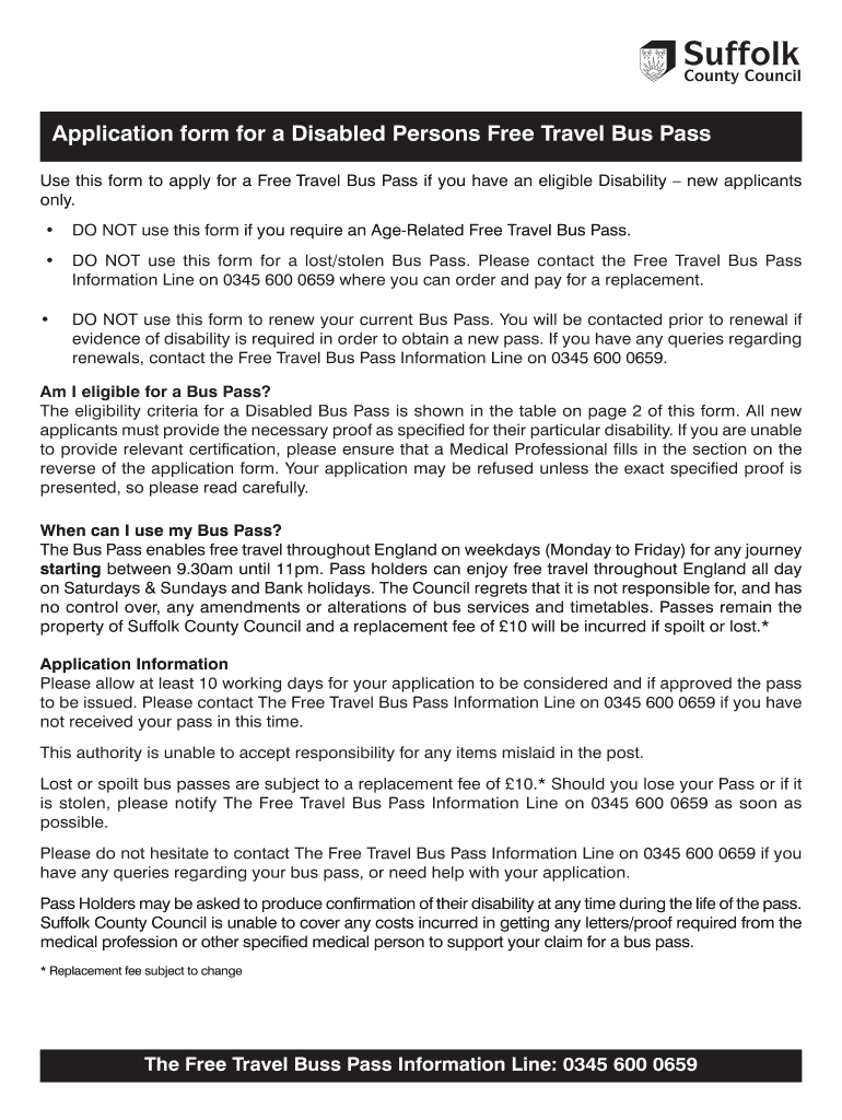 Fillable Online Apply for an older person's bus pass - GOV.UK Fax Email ...