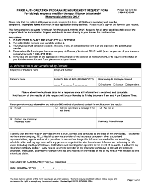 Fillable Online () Prior Authorization Request Form Fax Email Print ...