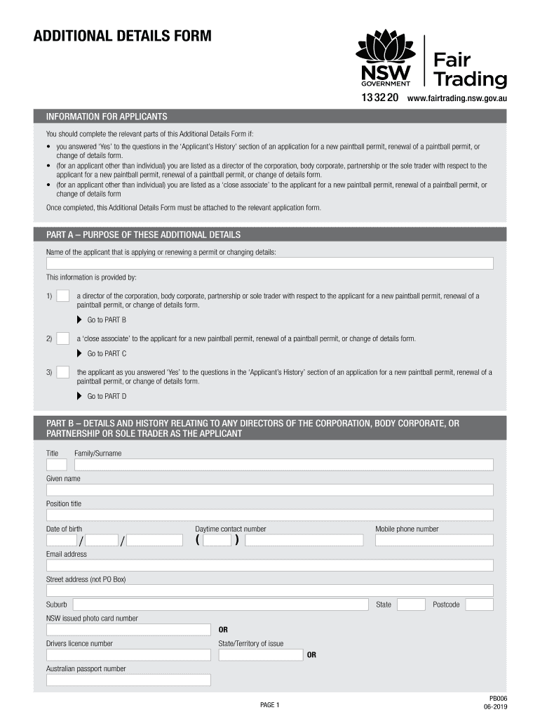 Fillable Online You should complete the relevant parts of this ...