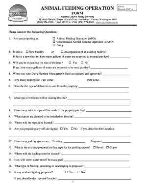 Fillable Online ANIMAL FEEDING OPERATION FINAL Fax Email Print - pdfFiller