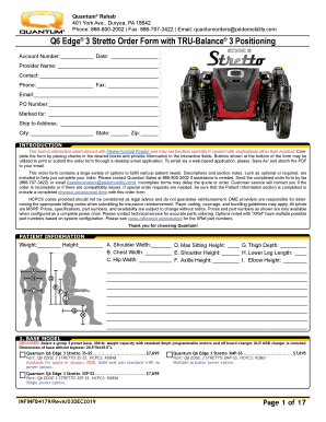 Quantum Order Forms - Fill Online, Printable, Fillable, Blank | pdfFiller