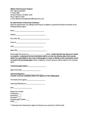 Allstate Flood - Fill Online, Printable, Fillable, Blank | pdfFiller