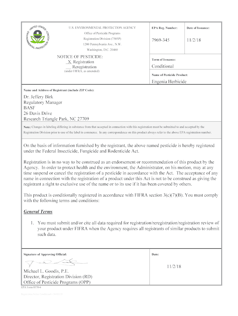 Fillable Online US EPA, Pesticide Product Label, Engenia Herbicide,11 ...