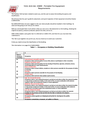 Fillable Online OSHA Training Toolbox Talk: Fire Prevention Tips for ...