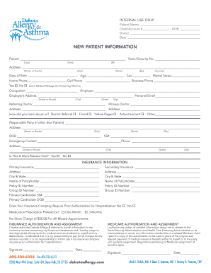 Fillable Online Chart/Account # DOB Fax Email Print - pdfFiller