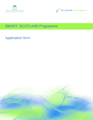 Fillable Online SMART: SCOTLANDApplication form - Scottish Enterprise ...