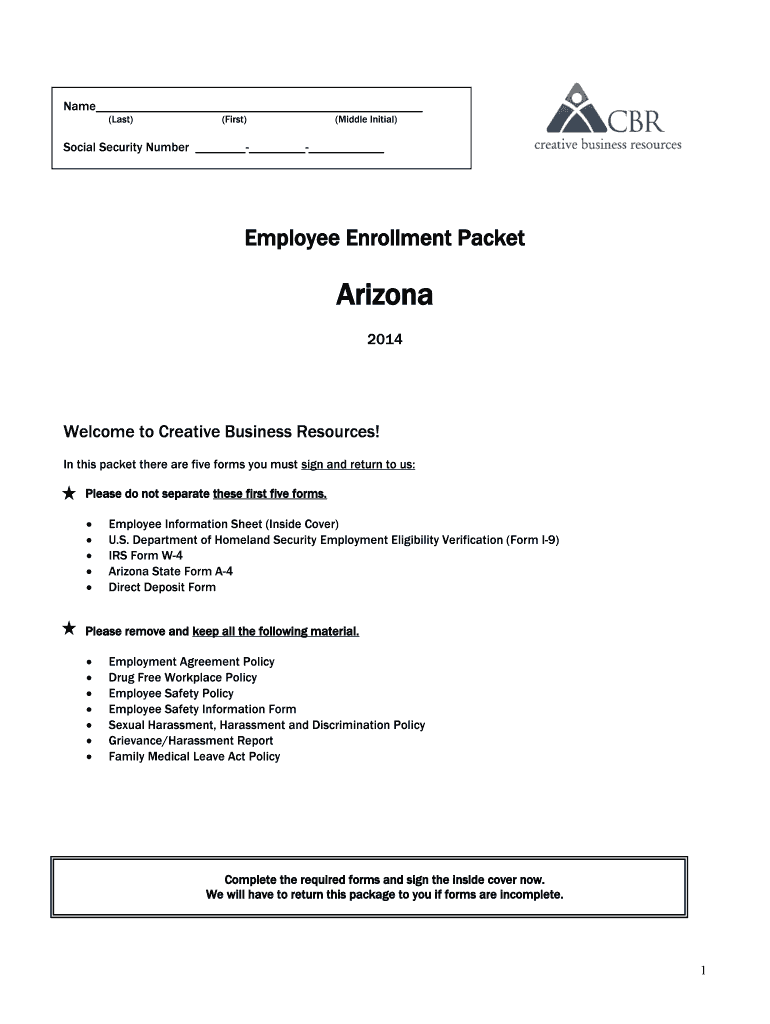 Fillable Online In this packet there are five forms you must sign and ...