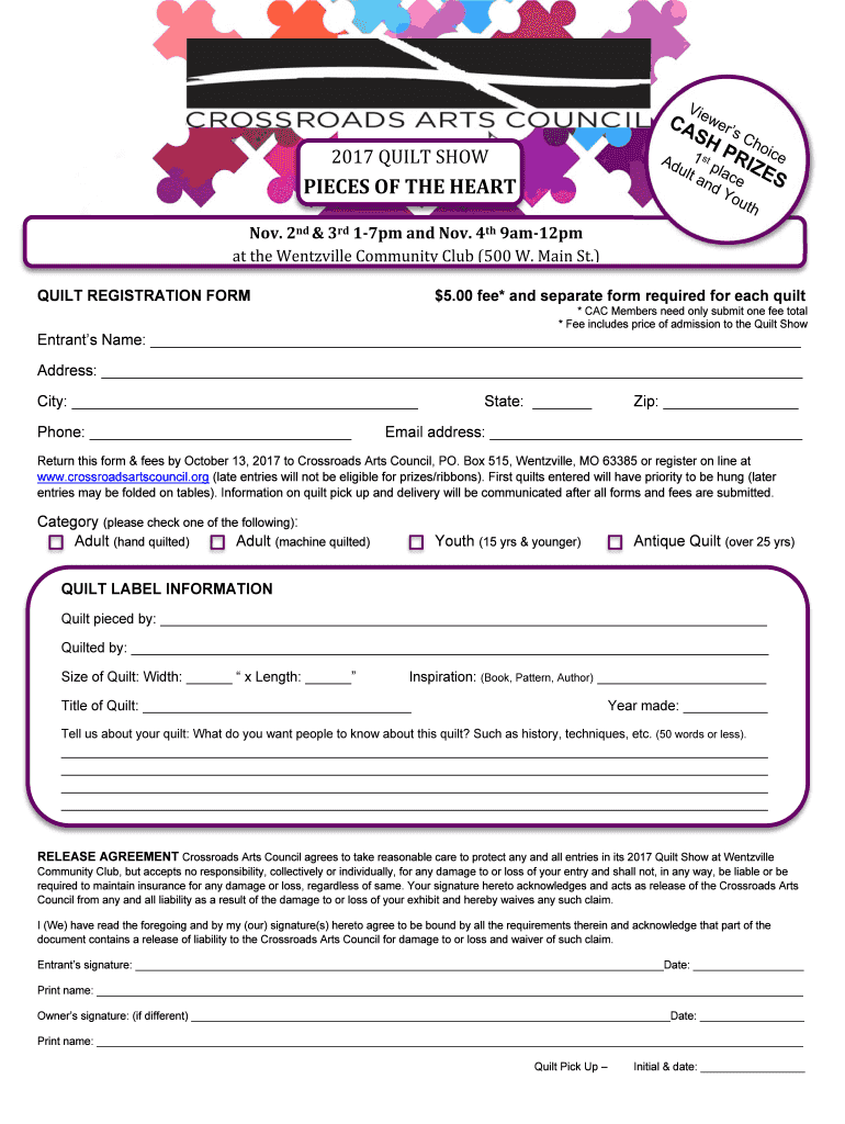 Fillable Online CAC Registration Form 2017.docx Fax Email Print - pdfFiller
