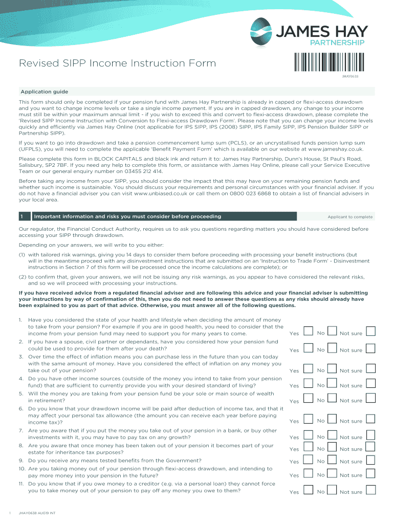 Sipp Form - Fill Online, Printable, Fillable, Blank | pdfFiller