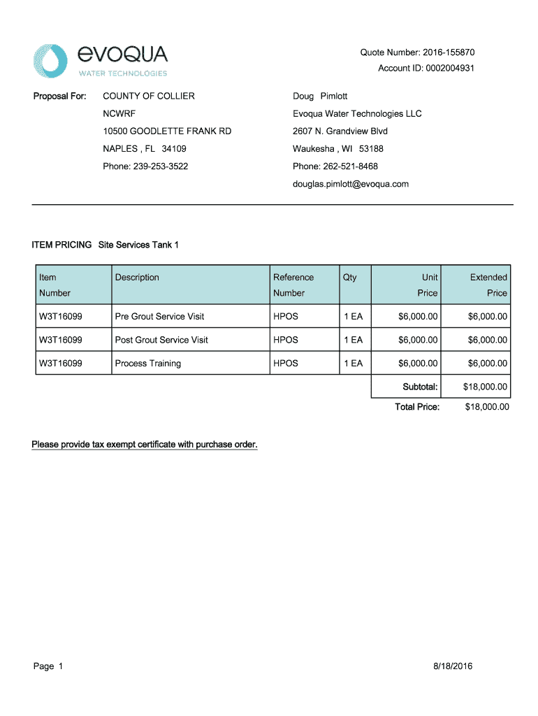 Fillable Online Bottle Water Services Request for Quotation (RFQ ...