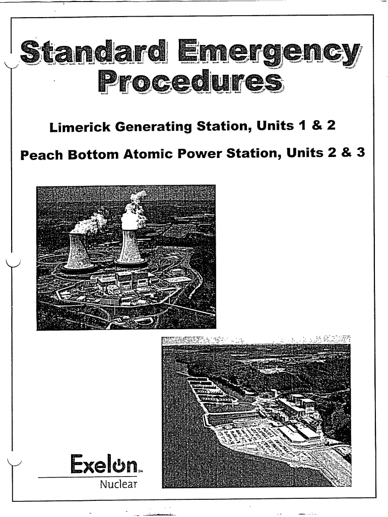 Fillable Online Emergency Plan Procedure Revisions For Peach Bottom ...