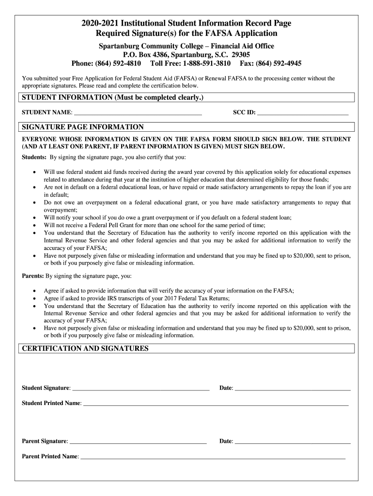 Fillable Online 2020-2021 Verification Worksheet V5 Independent Student Fax Email Print - pdfFiller