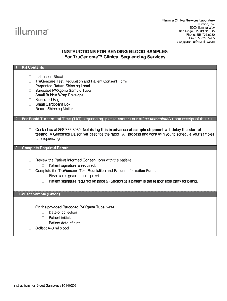 Fillable Online PGS Sequence Kit Requisition Form Fax Email Print ...